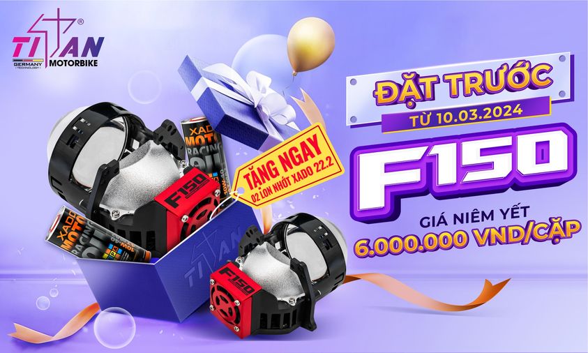 Bi led Titan moto F150 - Siêu phẩm tăng sáng cho xe máy